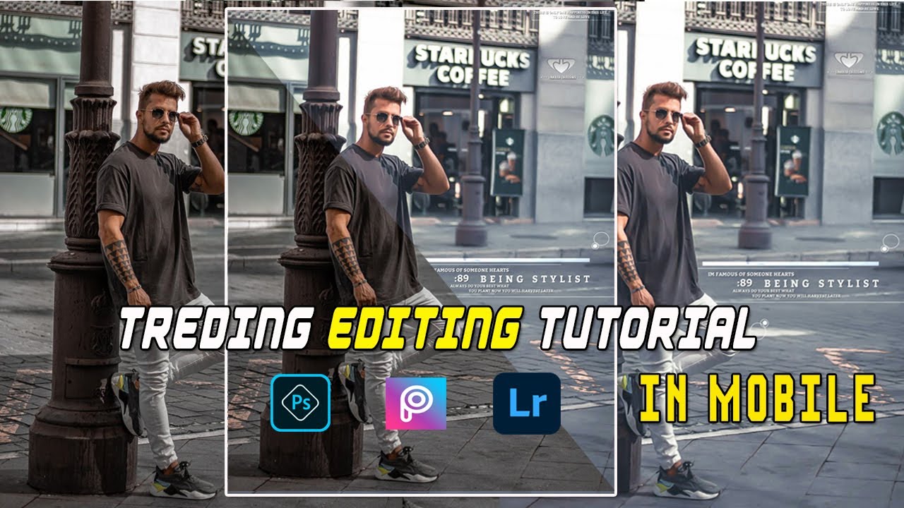 TRENDING EDITING TUTORIAL IN MOBILE IN PHOTSHOP AND LIGHTROOM ...
