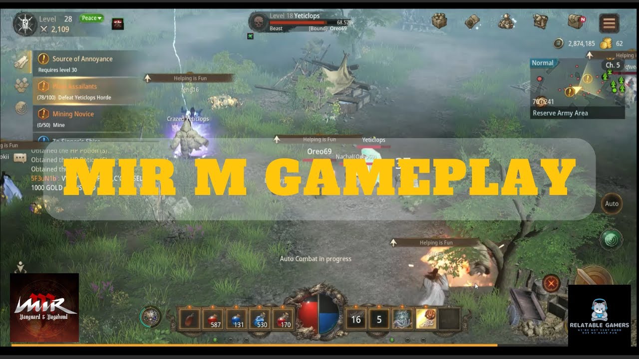 MIR M: Vanguard and Vagabond (1 hour of gameplay) | Dailies | Grind ...