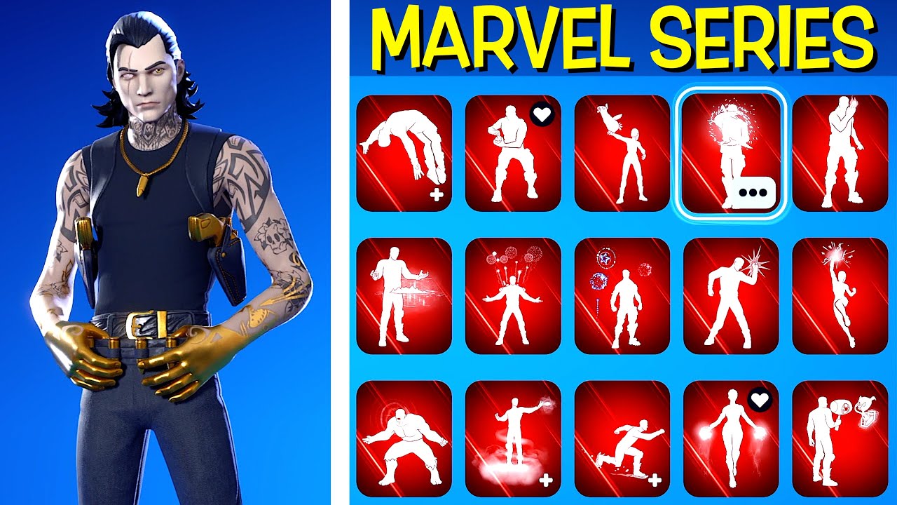 Outlaw Midas Performing All MARVEL Series in Fortnite - YouTube