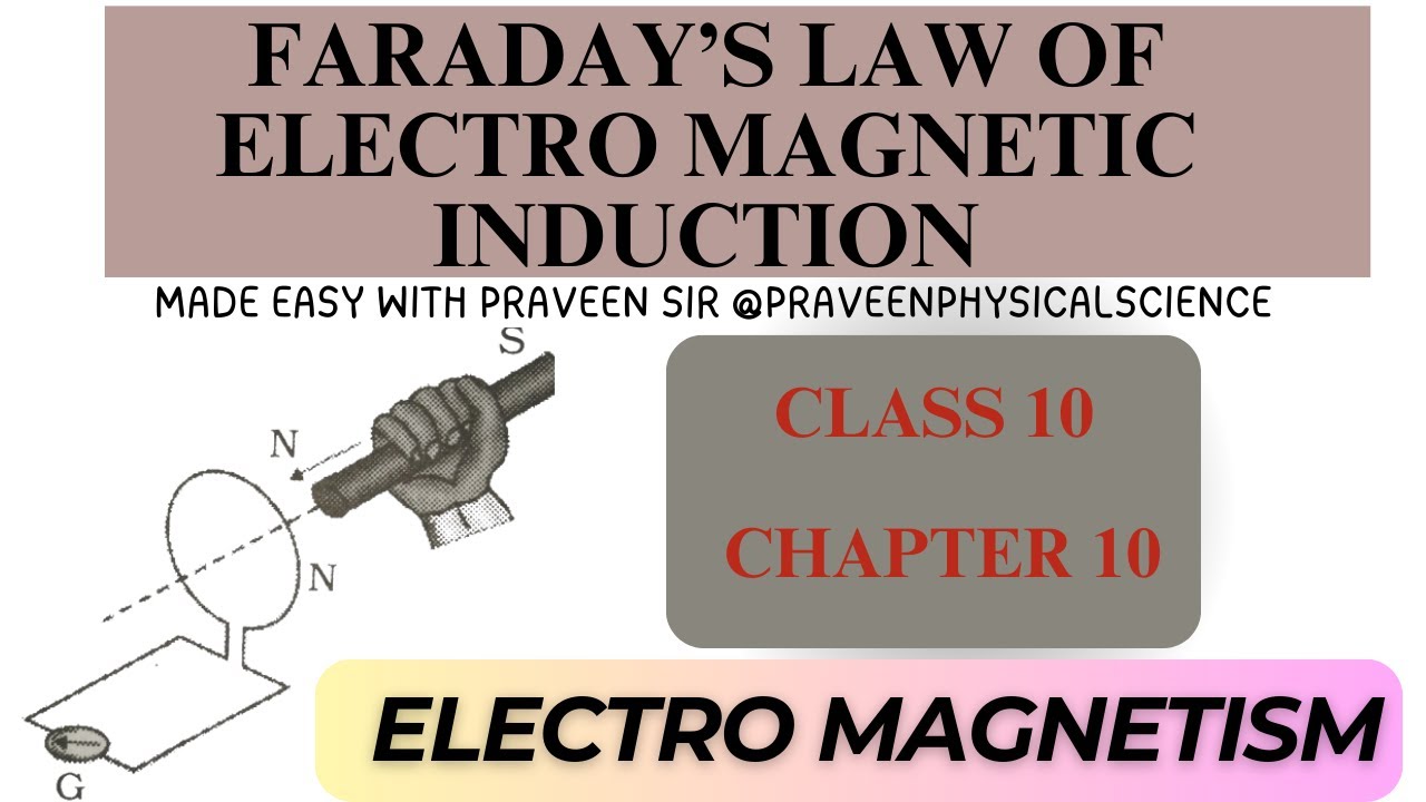 electro magnetic induction || faraday's law || electro magnetism || class10 - YouTube