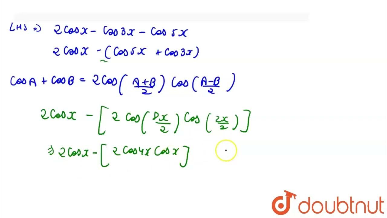 2 Cos X Cos 3x cos 5x 16 Cos 3 X Sin 2 X CLASS 12 2-cos-x-cos-3x-cos-5x-16-cos-3-x-sin-2-x-class-12