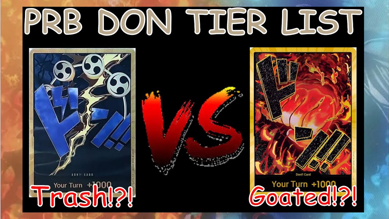 Official TCG PRB DON Card Tier List! For The One Piece Card Game - YouTube