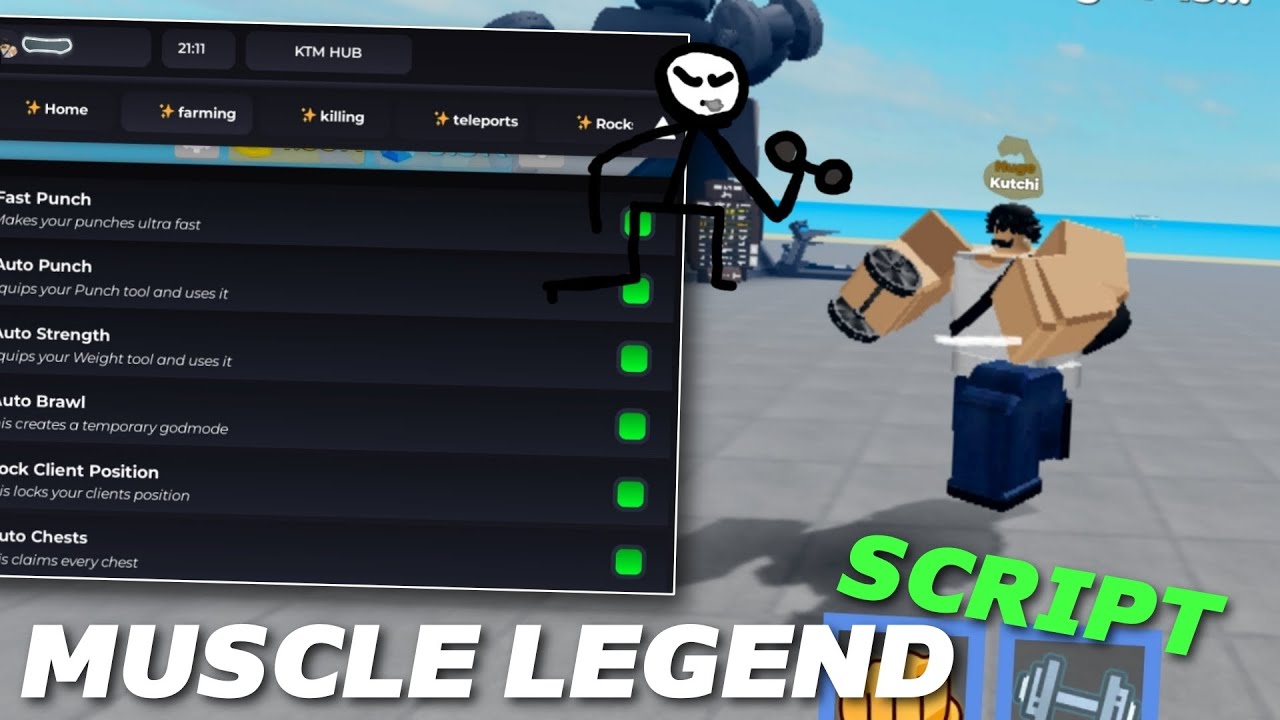 💪🏻 MUSCLE LEGENDS SCRIPT OP SHOWCASE ROBLOX - YouTube