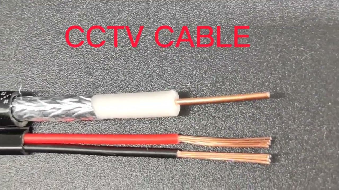 RG59 2C RG59 with power RG59 coaxial CCTV cable - YouTube