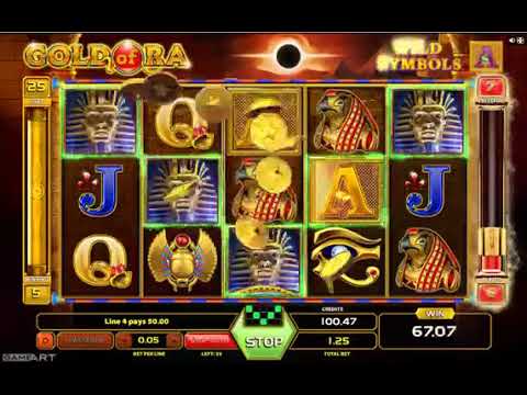 Slot görüyoruz Gold Of Ra, şirketten gazinodayız Azino777 GameArt.
