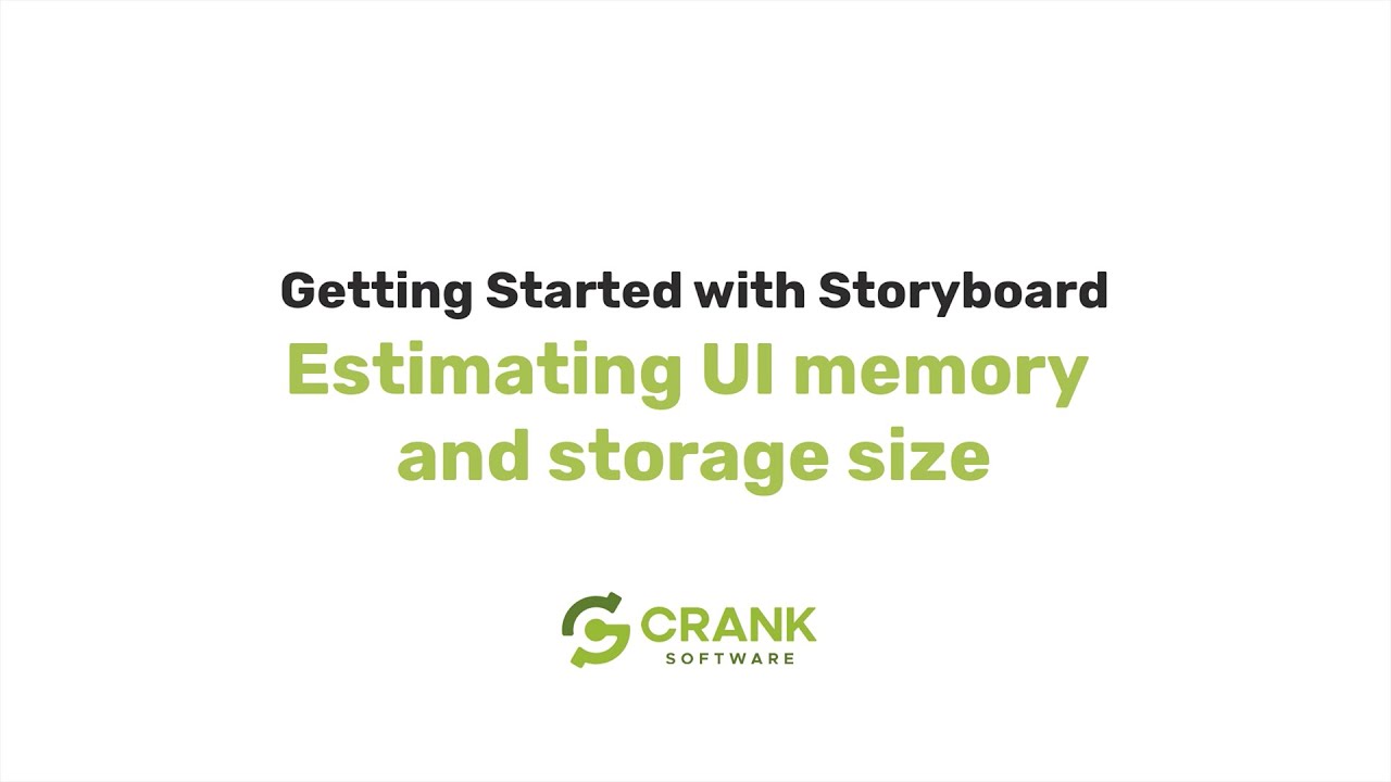 Estimating GUI Memory and Storage Size | Getting Started with Crank ...