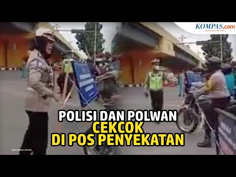 Viral Cekcok Polisi dan Polwan di Pos Penyekatan PPKM, Ini Penjelasannya
