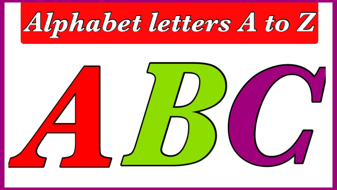 Learn ABC Alphabet for Children / Learn the letters A to Z - YouTube