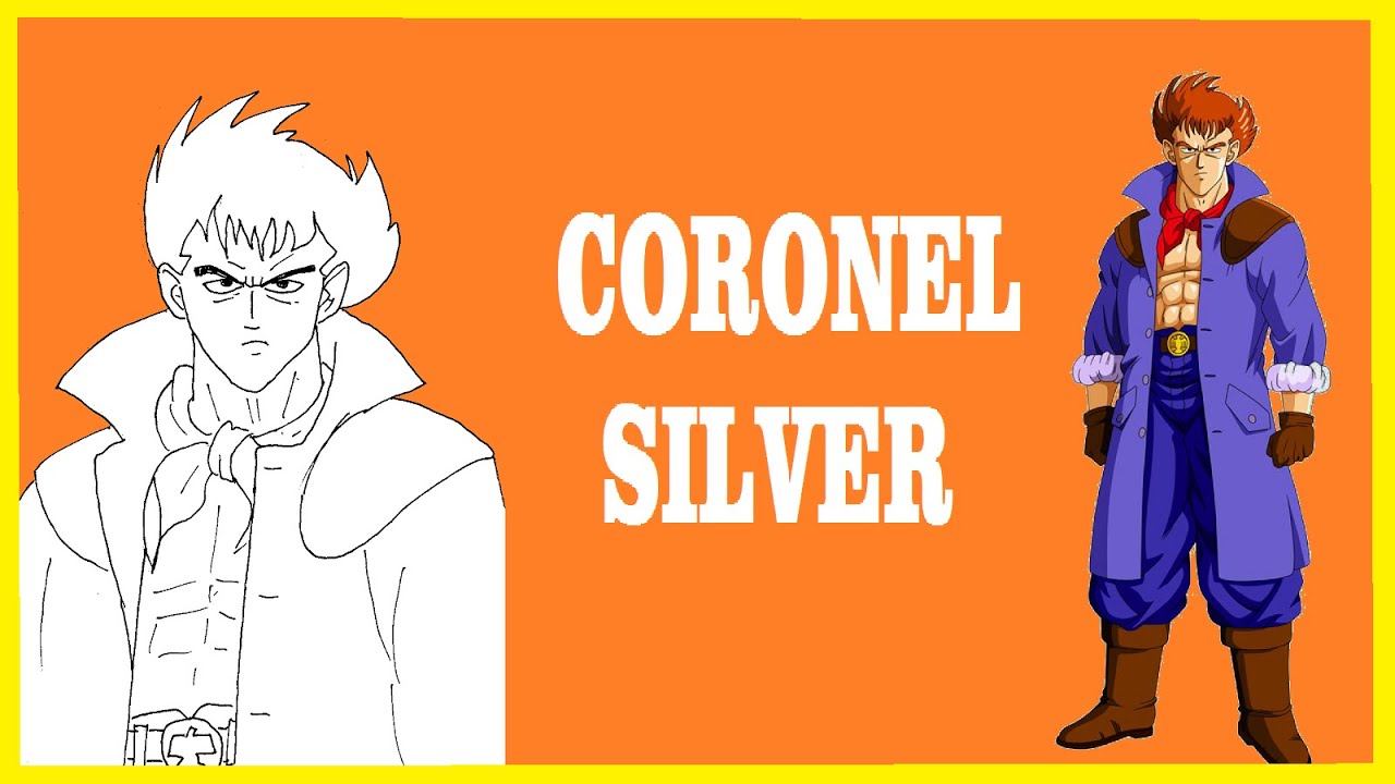 COMO DIBUJAR A PERSONAJES DE DRAGON BALL / CORONEL SILVER / HOW TO DRAW ...