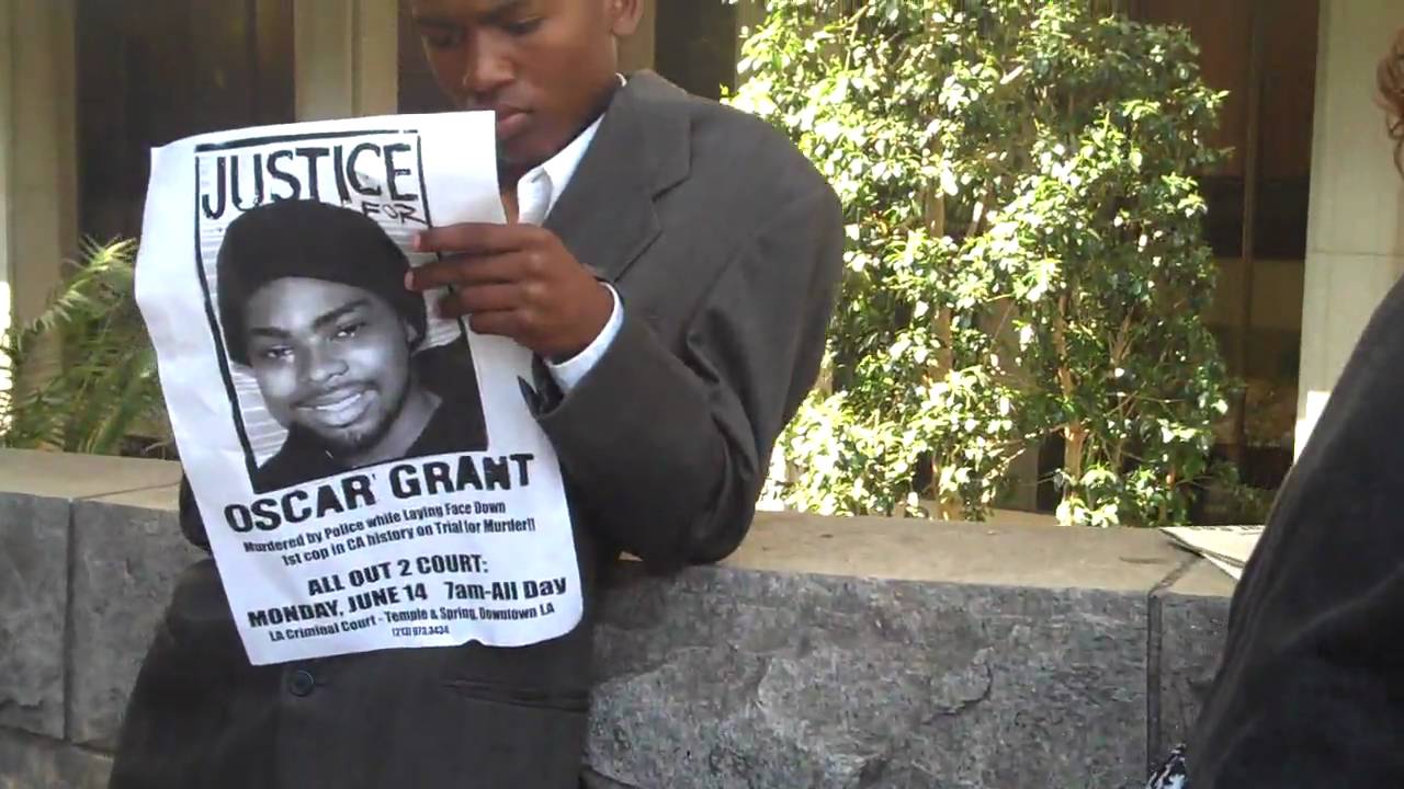 Oscar Grant Supporters in Los Angeles #1 - YouTube