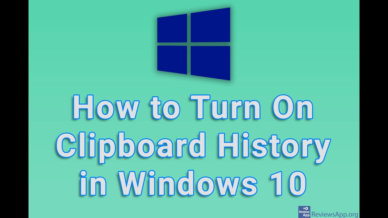 How To Turn On Clipboard History In Windows 10 YouTube how-to-turn-on-clipboard-history-in-windows-10-youtube