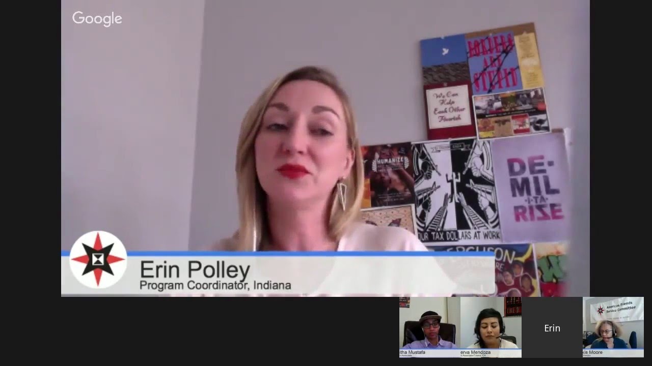 Erin Polley on the Boycott exhibit and Humanize Not Militarize - YouTube