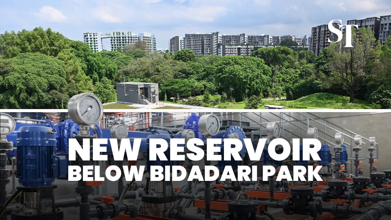 New reservoir below Bidadari Park - YouTube