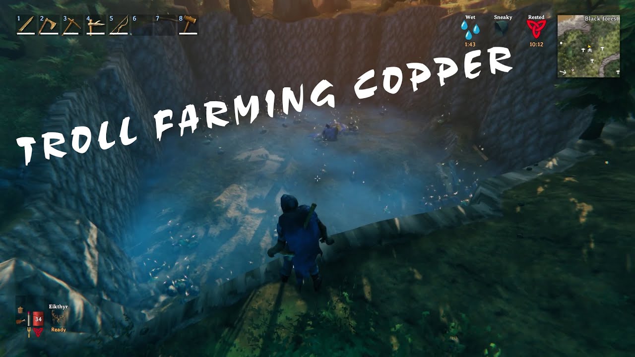 How to farm copper the easy way in Valheim - Troll farm - YouTube