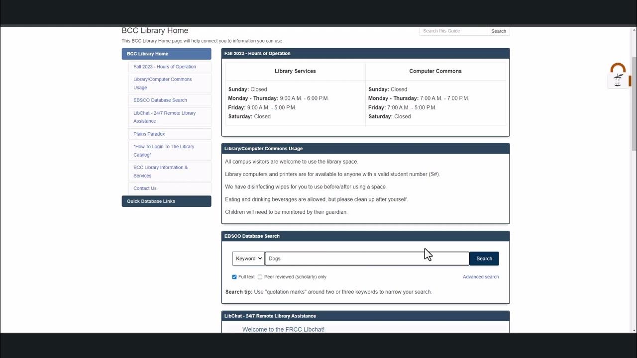 Video Tutorial - EBSCO Basic Search - YouTube