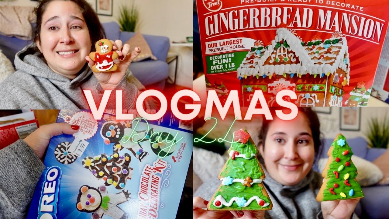 VLOGMAS DAY 24, ΦΤΙΑΞΑΜΕ GINGERBREAD HOUSE & ΜΠΙΣΚΟΤΑ, Η ΑΠΟΛΥΤΗ ...