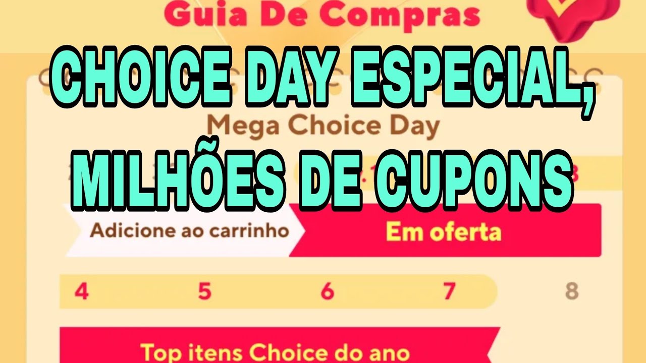 CHOICE DAY ESPECIAL, MILHÕES DE CUPONS - YouTube