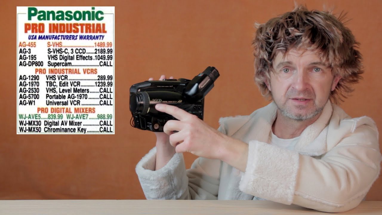 The smallest 3CCD VHS camcorder - Panasonic AG-3 - YouTube