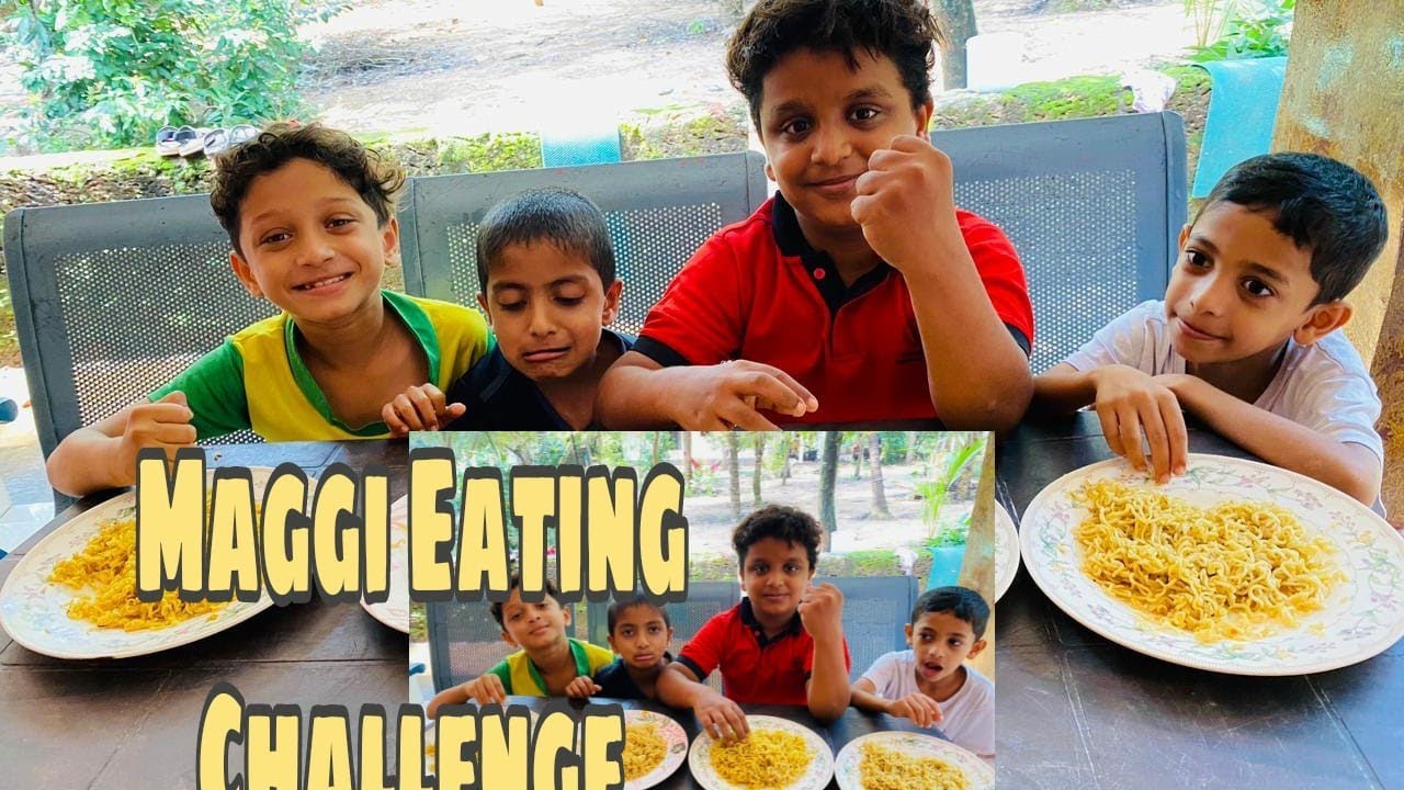 Maggi Eating Challenge with Cousins - YouTube