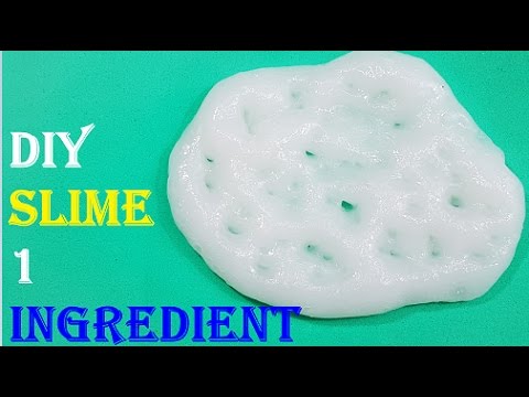 DIY SLIME 1 INGREDIENT!! HOW TO MAKE SLIME 1 INGREDIENT EASY WITHOUT ...