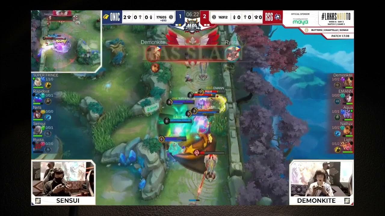 ONIC PH VS RSG GAME 2 W6D3 MPL PH SEASON 10 - YouTube