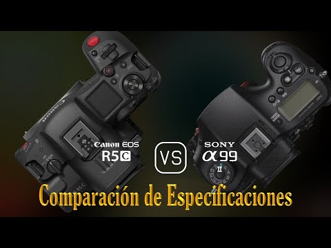 Canon EOS R5C vs. Sony A99 II: Una Comparación de Especificaciones ...