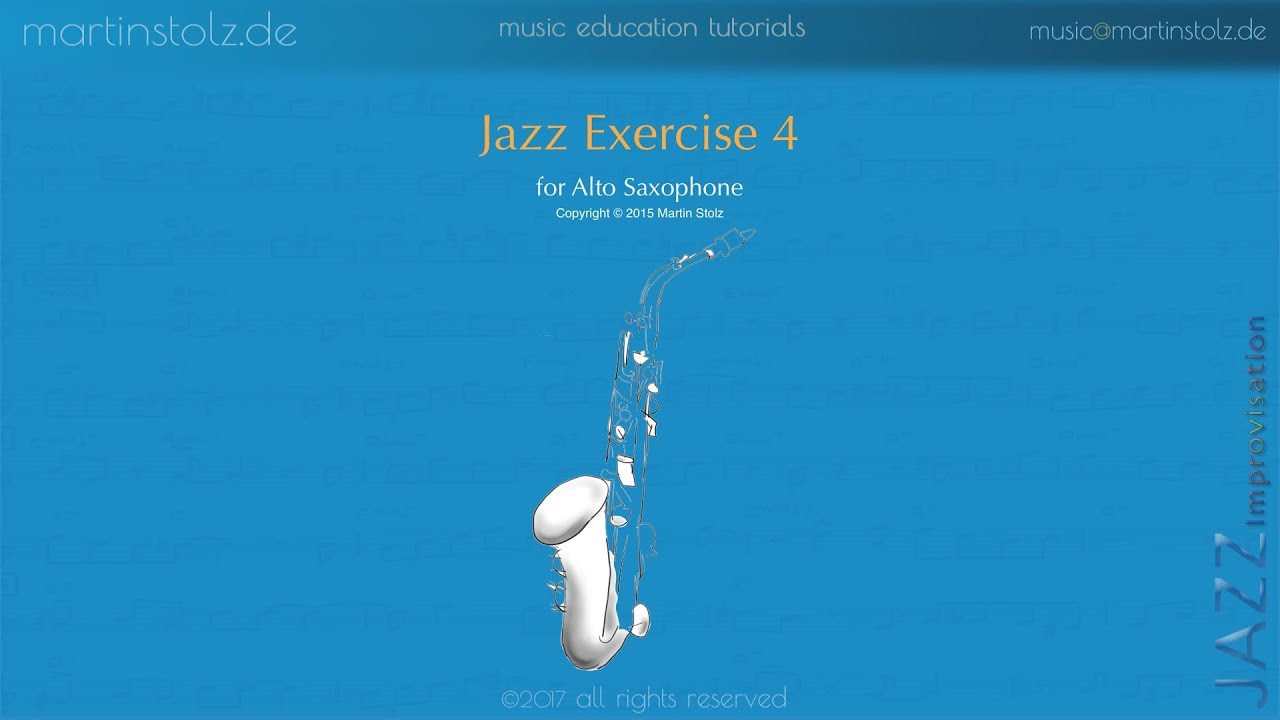Jazz Exercise 4 for Alto Saxophone - YouTube