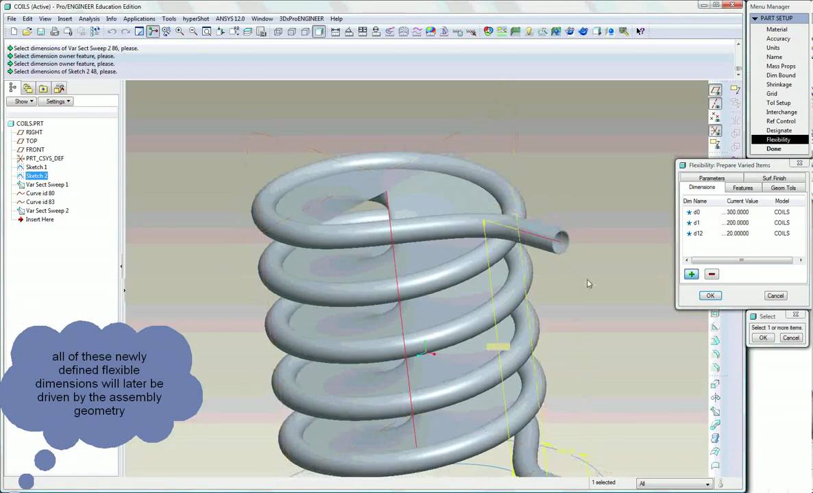 Pro ENGINEER tutorial: water tank heat exchanger part 1 of 2 - YouTube