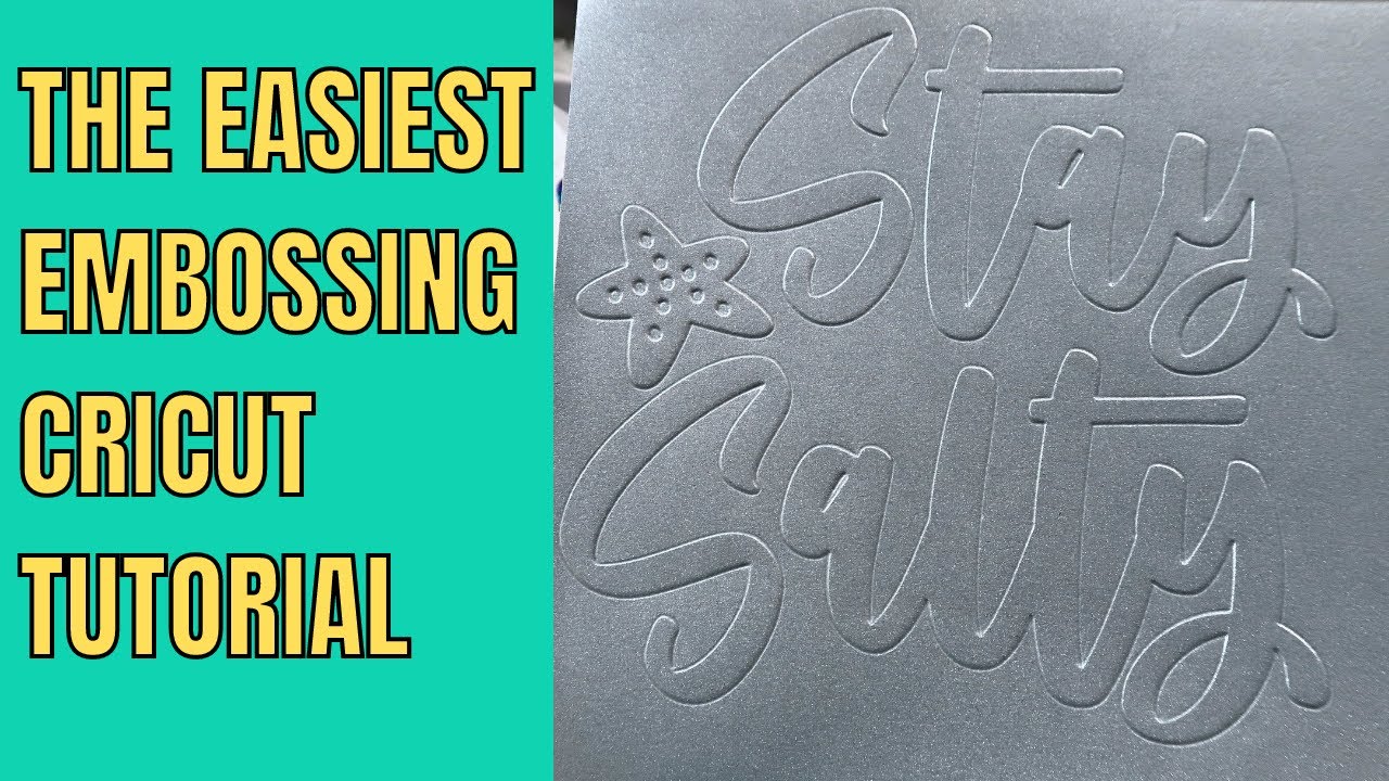 Embossing with the Cricut - Easy to follow beginner instructions! - YouTube
