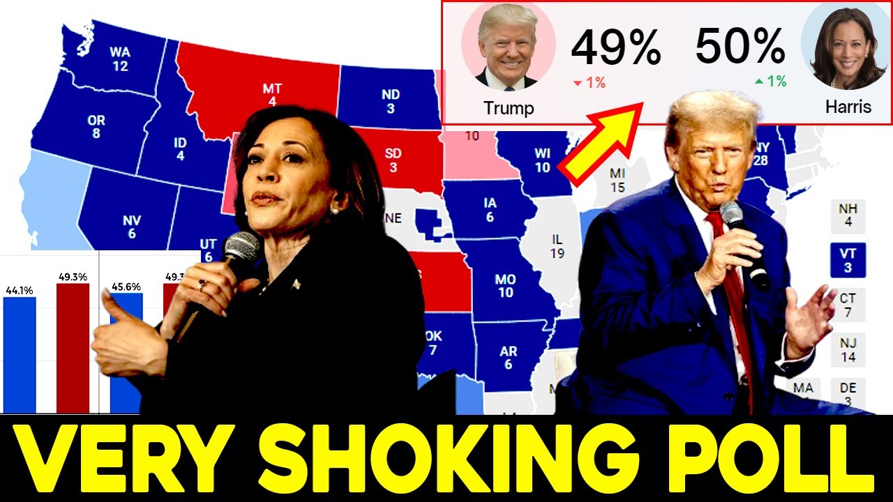 The 2024 Presidential Map Based Forecast On Latest Polls! Trump VS ...