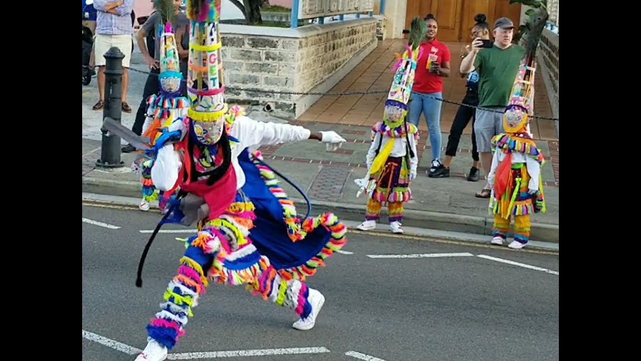 1 of 3: Gombey Dancers & Drumline Hamilton Bermuda July 31, 2019 ...