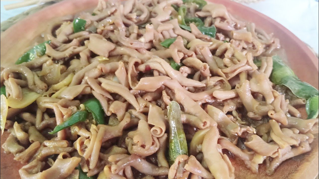 RESEP OSENG OSENG USUS AYAM PEDAS MANIS - YouTube