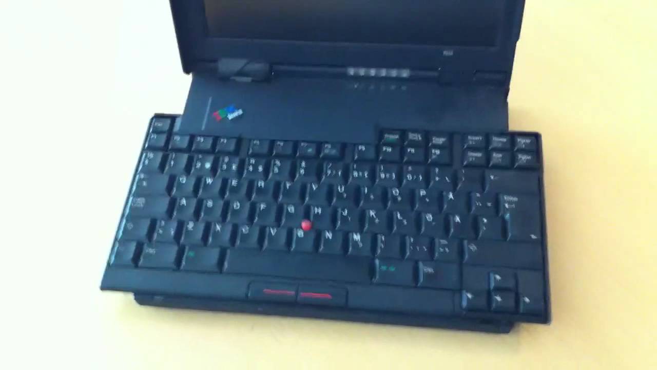 Thinkpad 710C unfolding keyboard. - YouTube