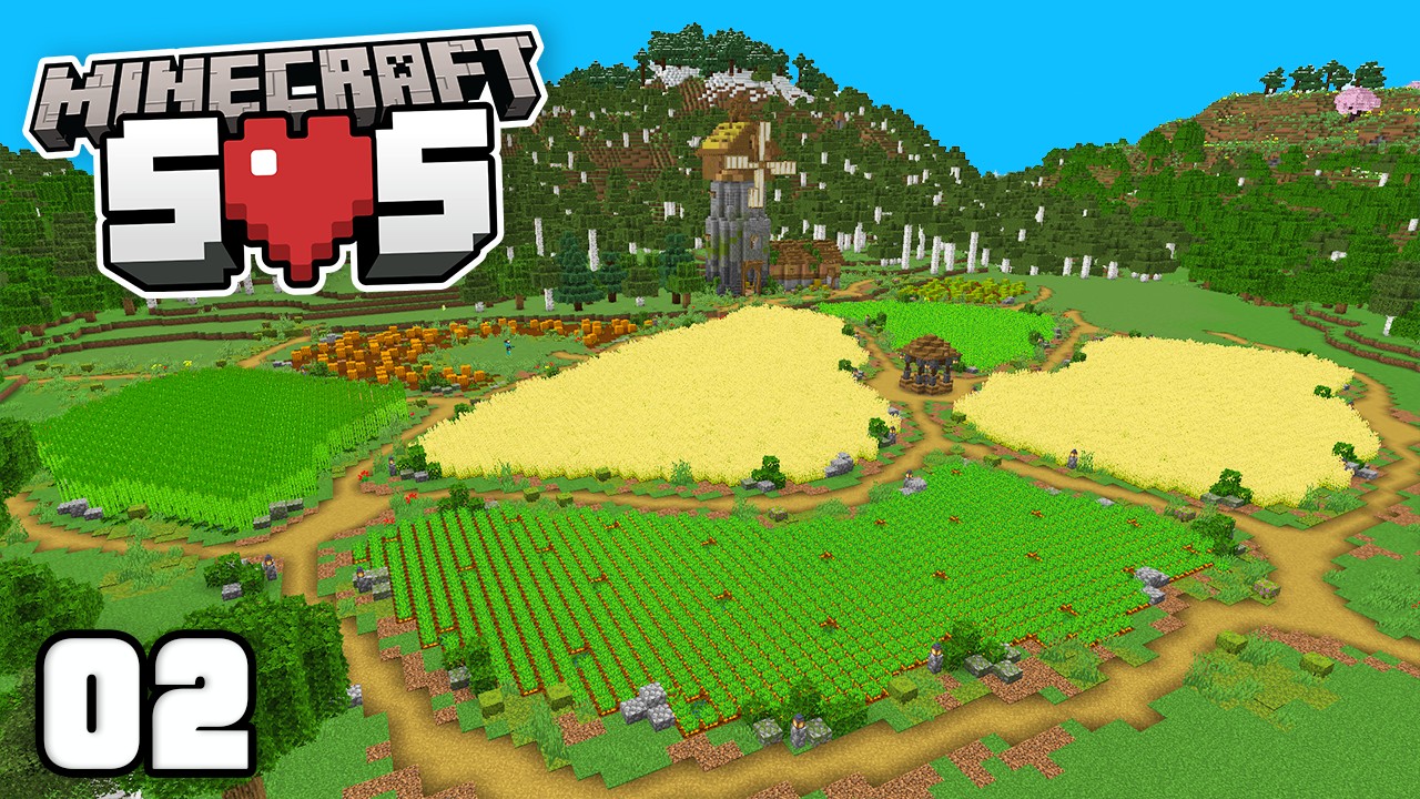 Minecraft SOS: Ep. 2 - THE ULTIMATE FARM!!! - YouTube