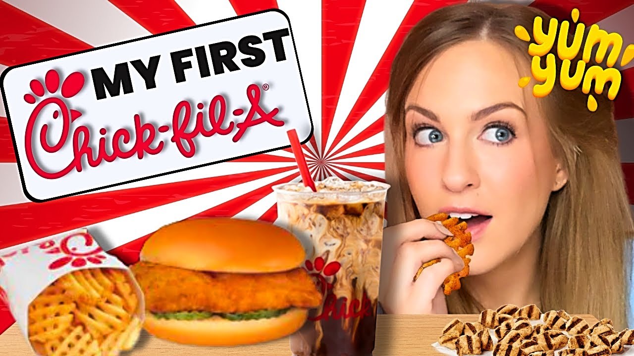Trying Chick-fil-A For The First Time - YouTube