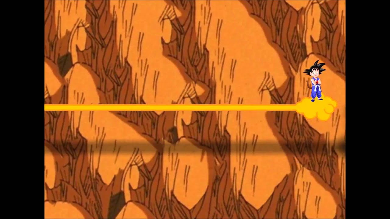 Goku volando con su nube voladora - YouTube