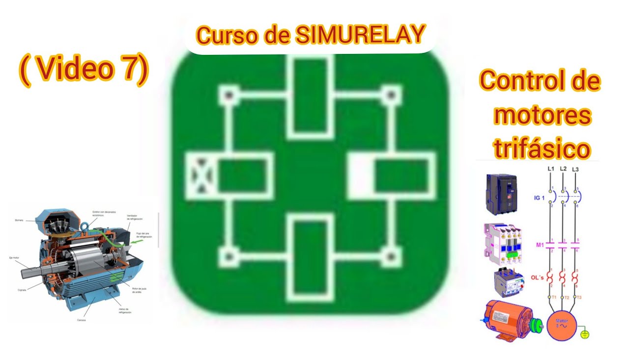 Curso de SIMURELAY |. (video 7) | arranque, paro y cambio de giro de un ...