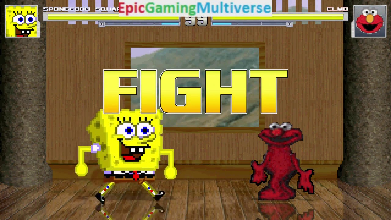 Elmo VS SpongeBob SquarePants On The Hardest Difficulty In A MUGEN ...