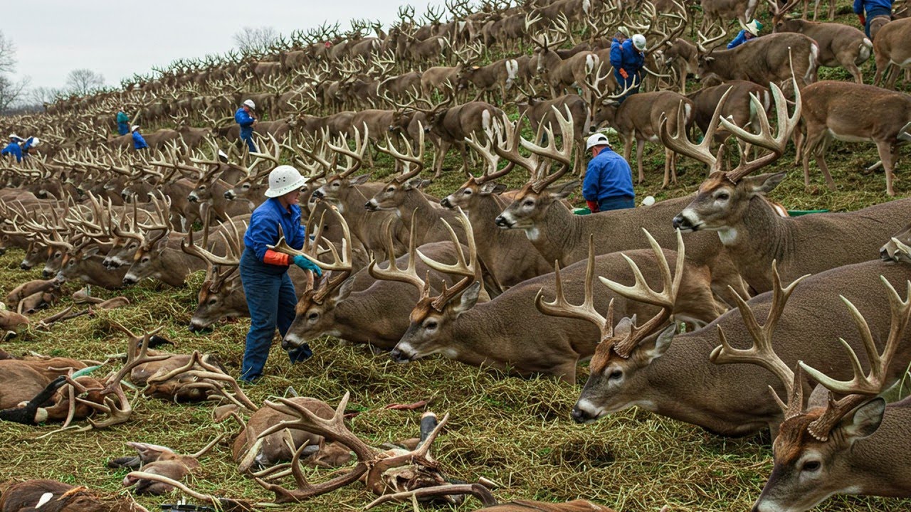 Harvesting Millions of Tons of Deer Velvet – Inside Modern Deer ...
