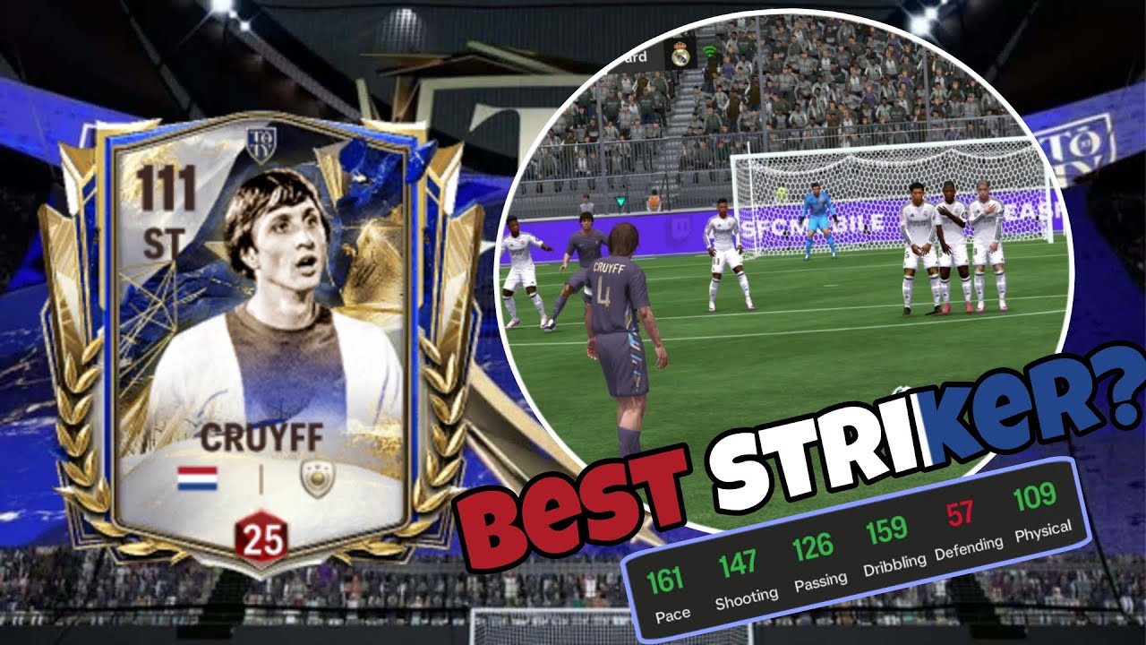 TOTY CRUYFF 107 OVR FC MOBILE REVIEW! IS HE BEST STRIKER? - YouTube
