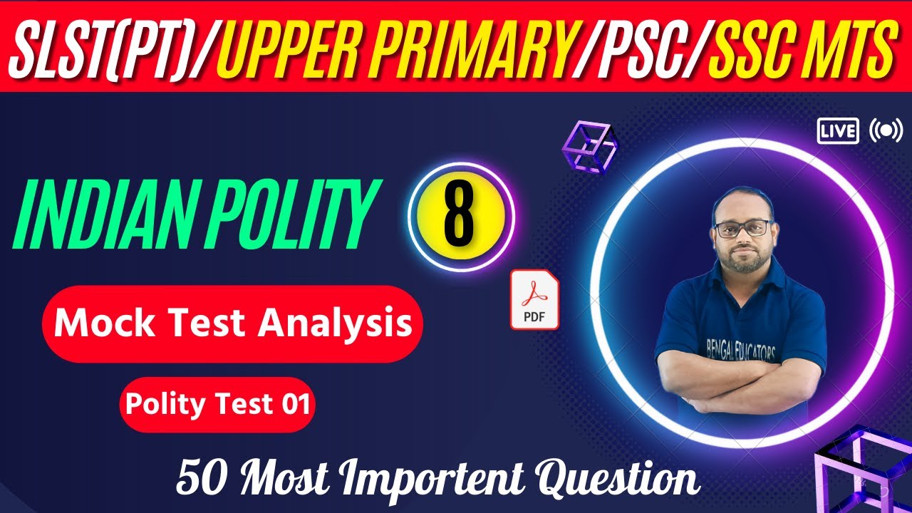 Polity Test 01 Analysis |SLST PT Indian Polity| SLST 2023|SCC ...