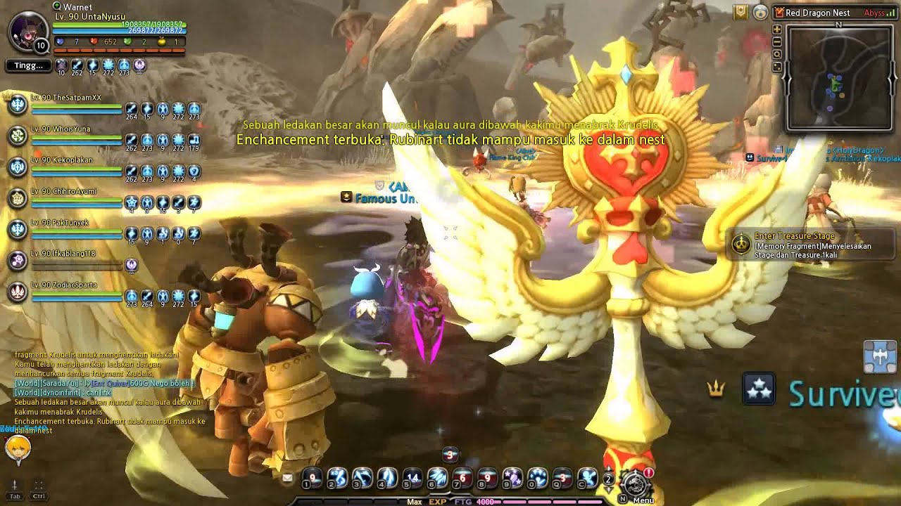 Red Dragon Nest Full Stage Gladiator POV - YouTube