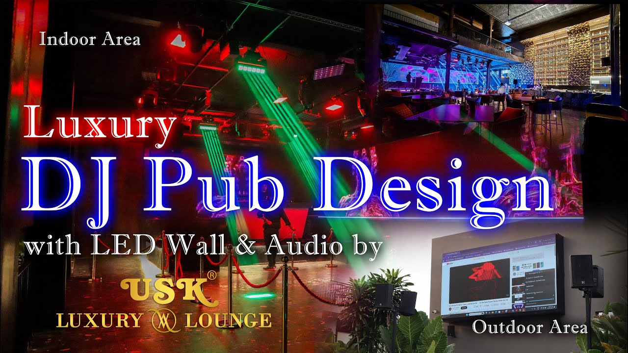 Luxury Pub Design with LED Wall & Audio by USK Luxury AV Lounge | Bratt ...