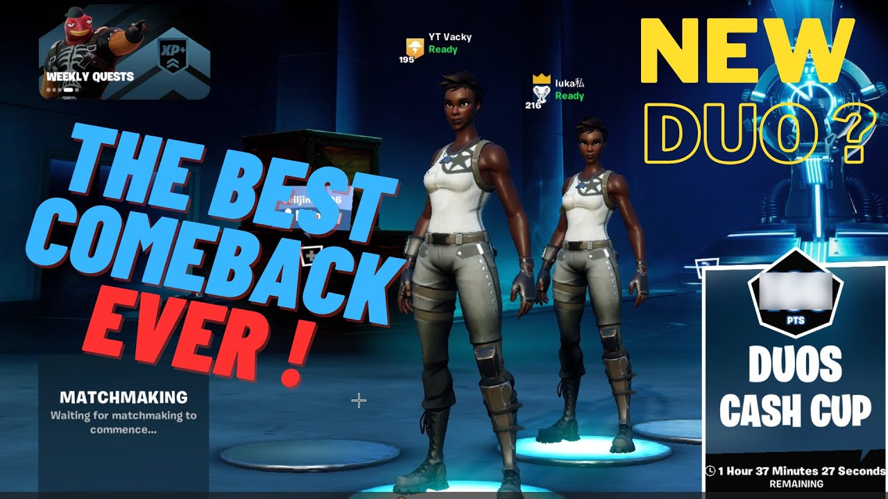 The Best Comeback Ever ! || Duo Cash cup || Vacky - YouTube