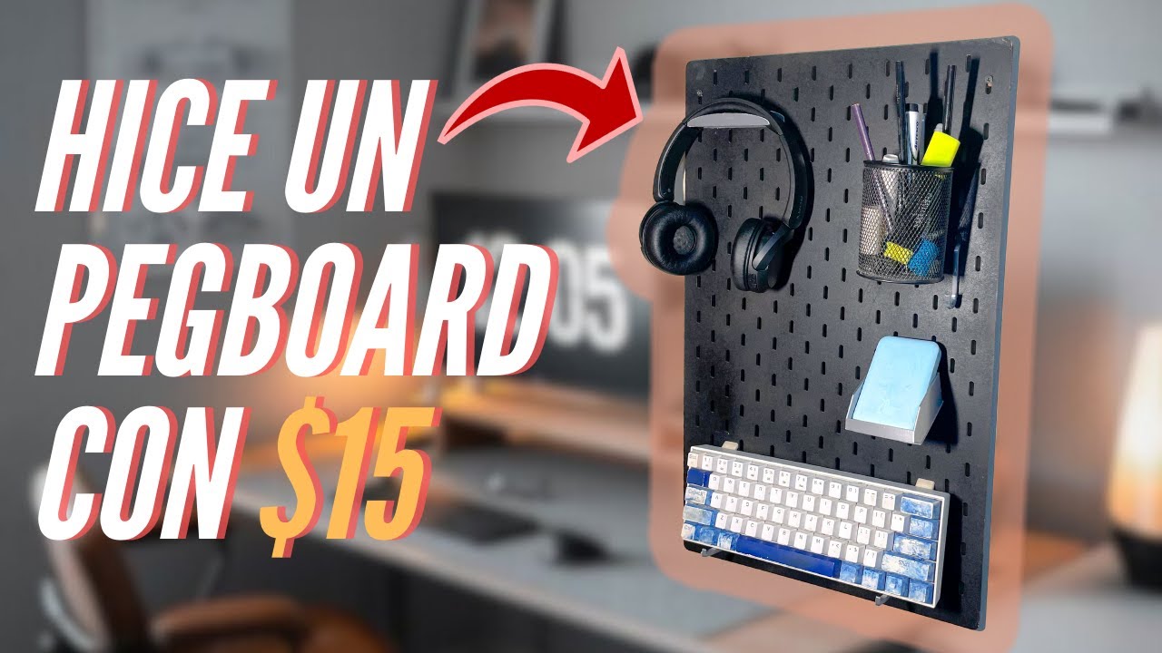 Cómo hacer un pegboard con poco dinero |Set up desde cero #1 - YouTube