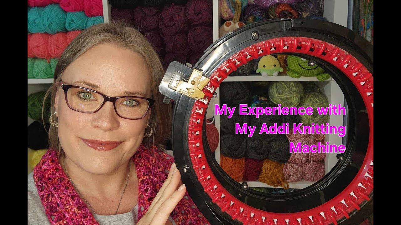 Crafty Chat #12- My Experience With My Addi Knitting Machine - YouTube