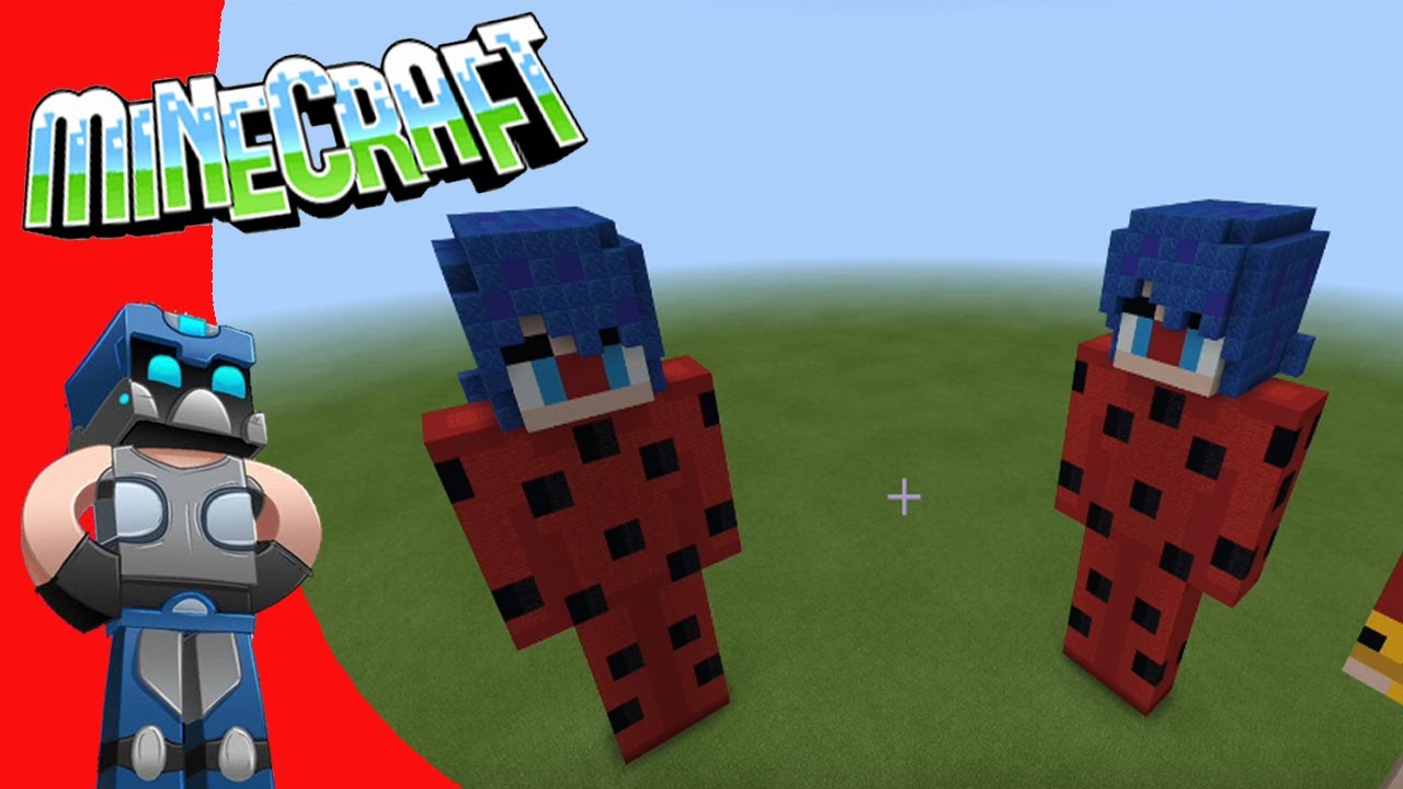 Lady Bug Skin Pixel art Minecraft Tutorial Miraculous / Como hacer ...