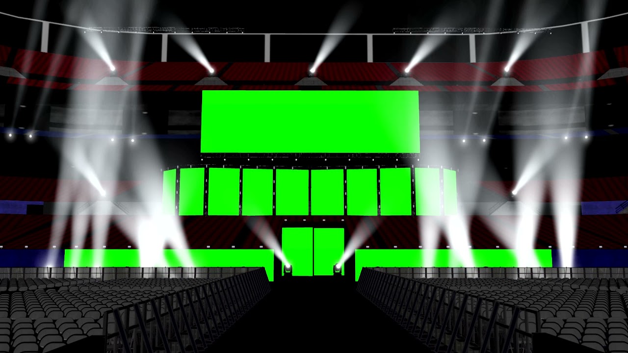 WWE Royal Rumble 2022 Green Screen DJ set Concert Stage 3D animation ...