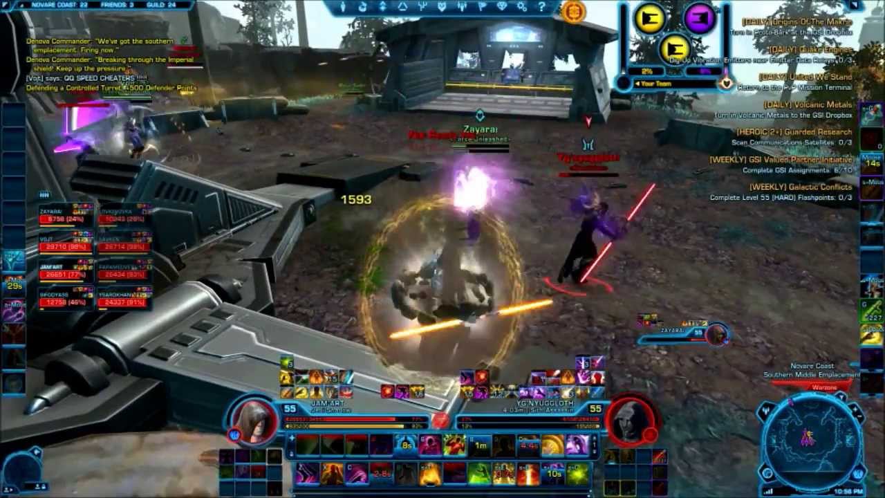 SWTOR Force Unleashed vs QQ - regular wz - Novare Coast - Epic Final ...
