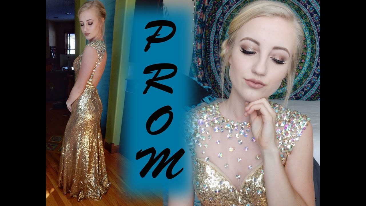 Gold & Copper Prom Makeup || Kelly Colb - YouTube